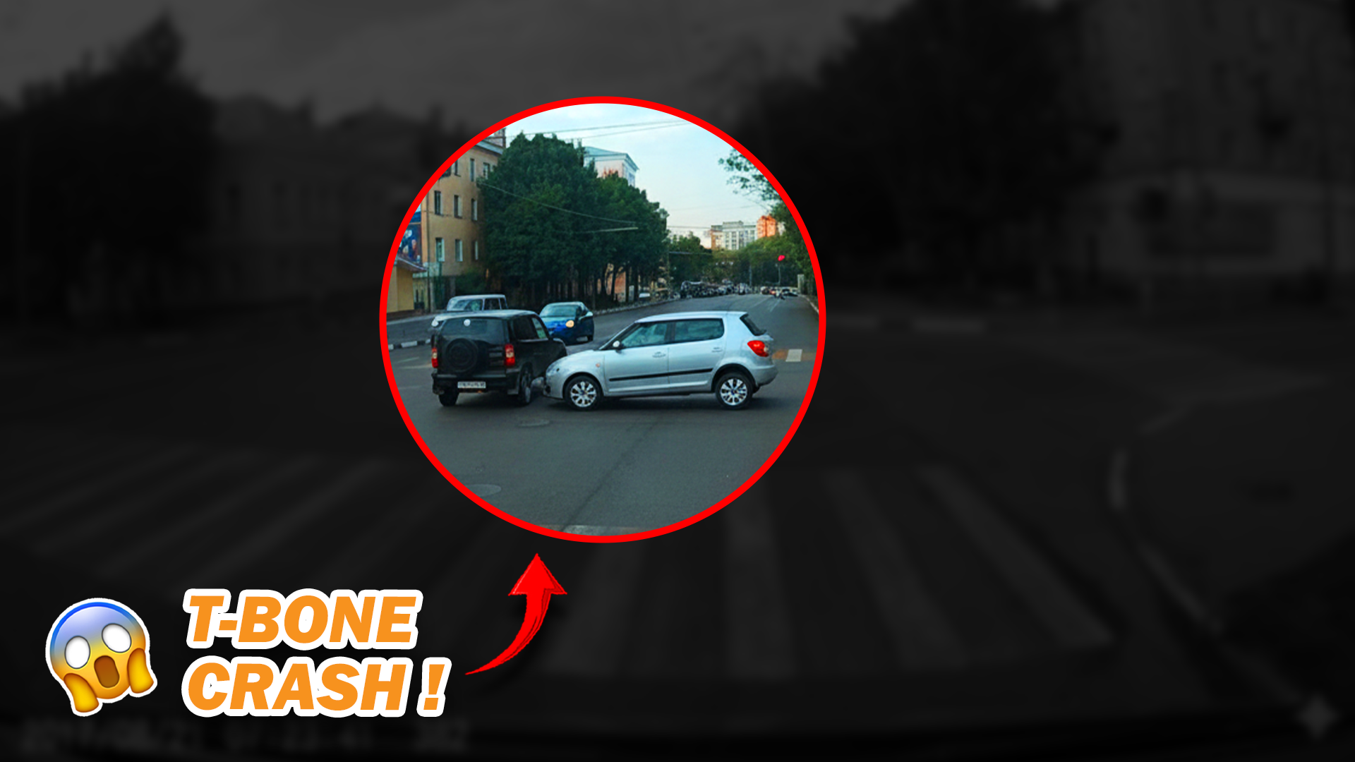 T-bone collision caught on camera