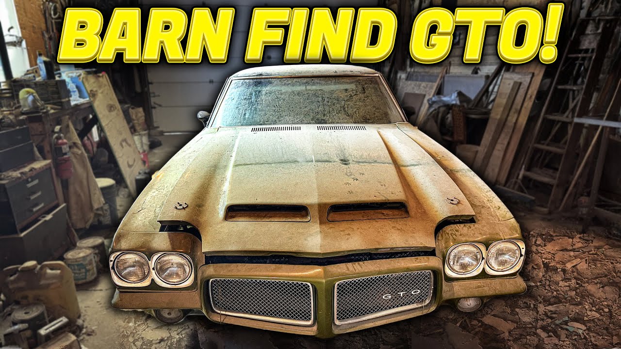 Abandoned Pontiac GTO muscle car gets first wash in decades