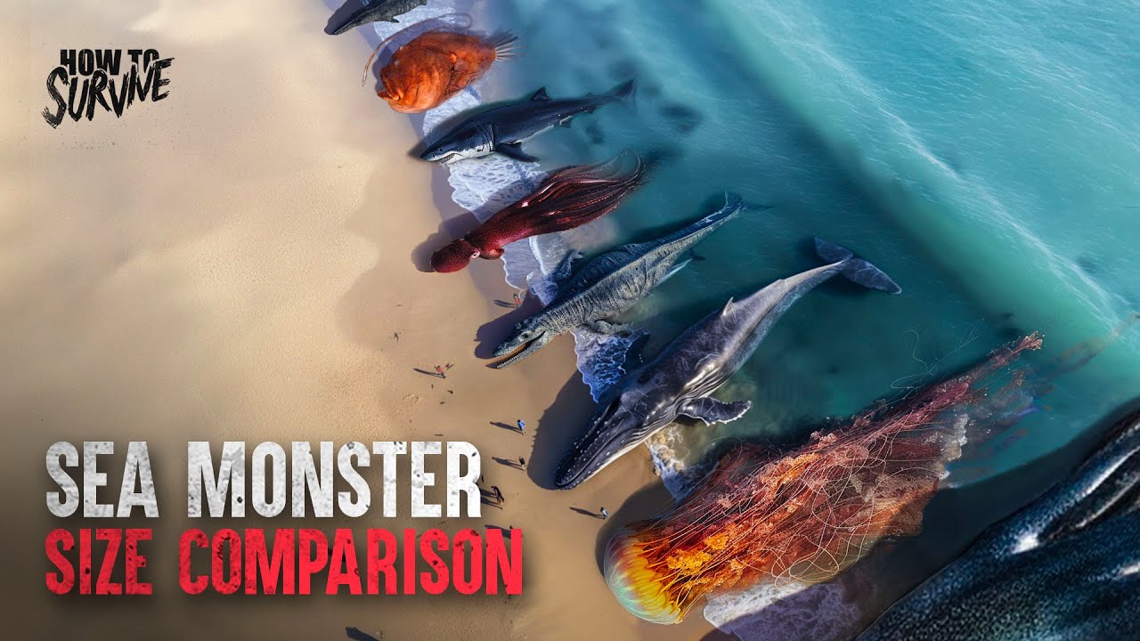Watch the terrifying size comparison of history's sea monsters