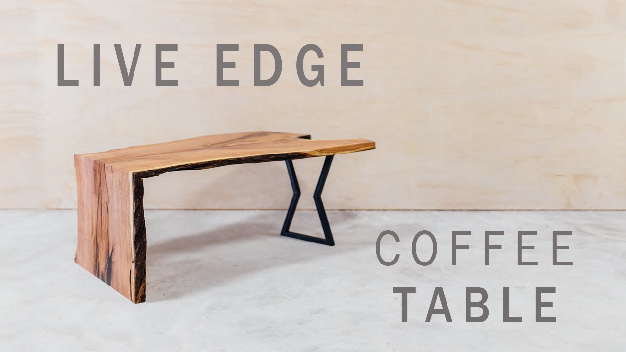 How to build a live edge waterfall coffee table