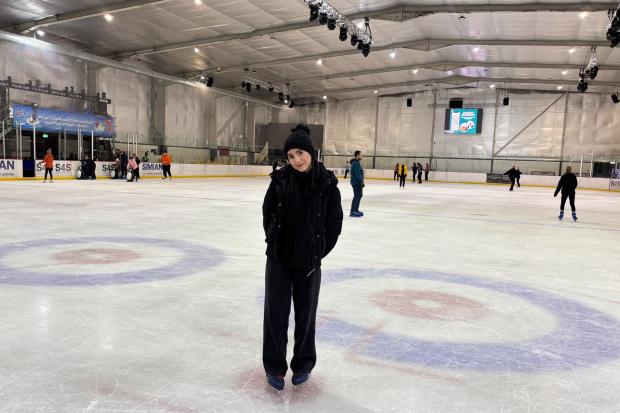 Inspired by the Winter Olympics, I tried skating at the Deeside ice rink