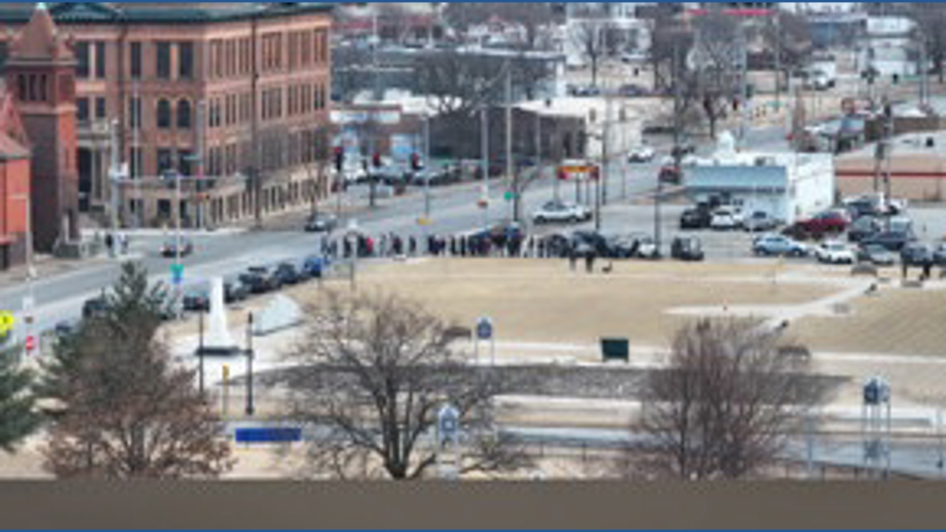 March for peace through the eyes of the News 8 drone