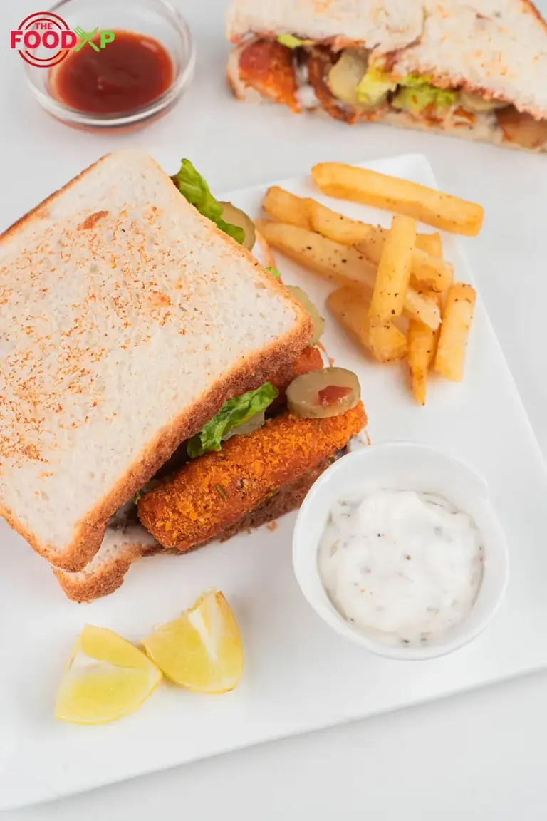 Quick fish finger sandwich recipe