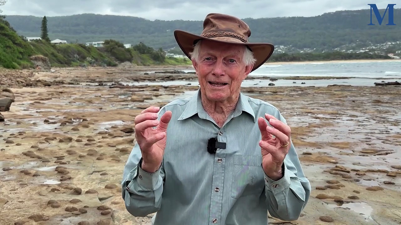 UOW Prof Brian Jones explains the beginnings of round concretions at ...
