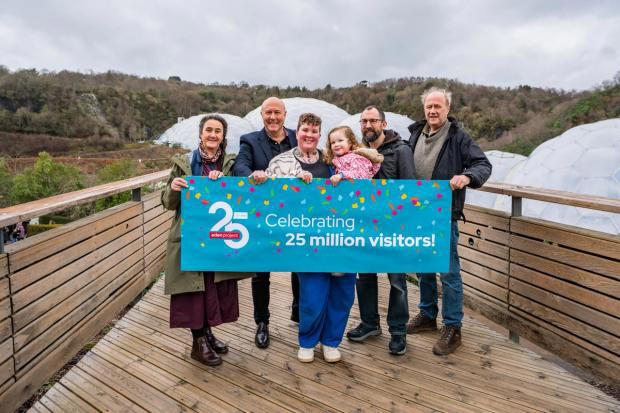 Eden Project achieves milestone as landmark welcomes 25 millionth visitor