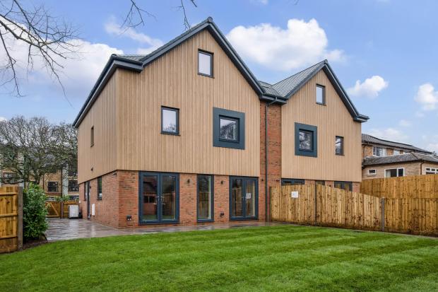 Semi-detached house with underfloor heating and air source heat pump on ...