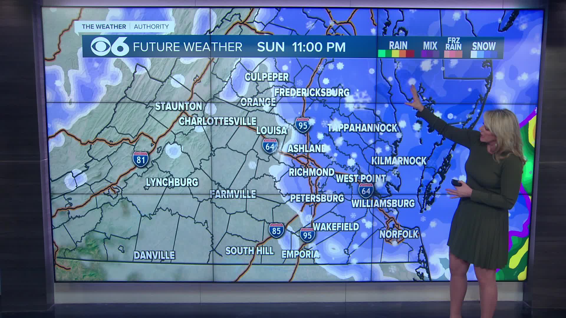 Rain to snow on Sunday with accumulations likely for much of central ...