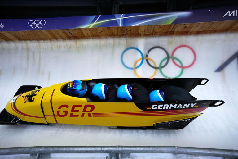 Germany's Johannes Lochner storms to a big lead midway through Olympic ...