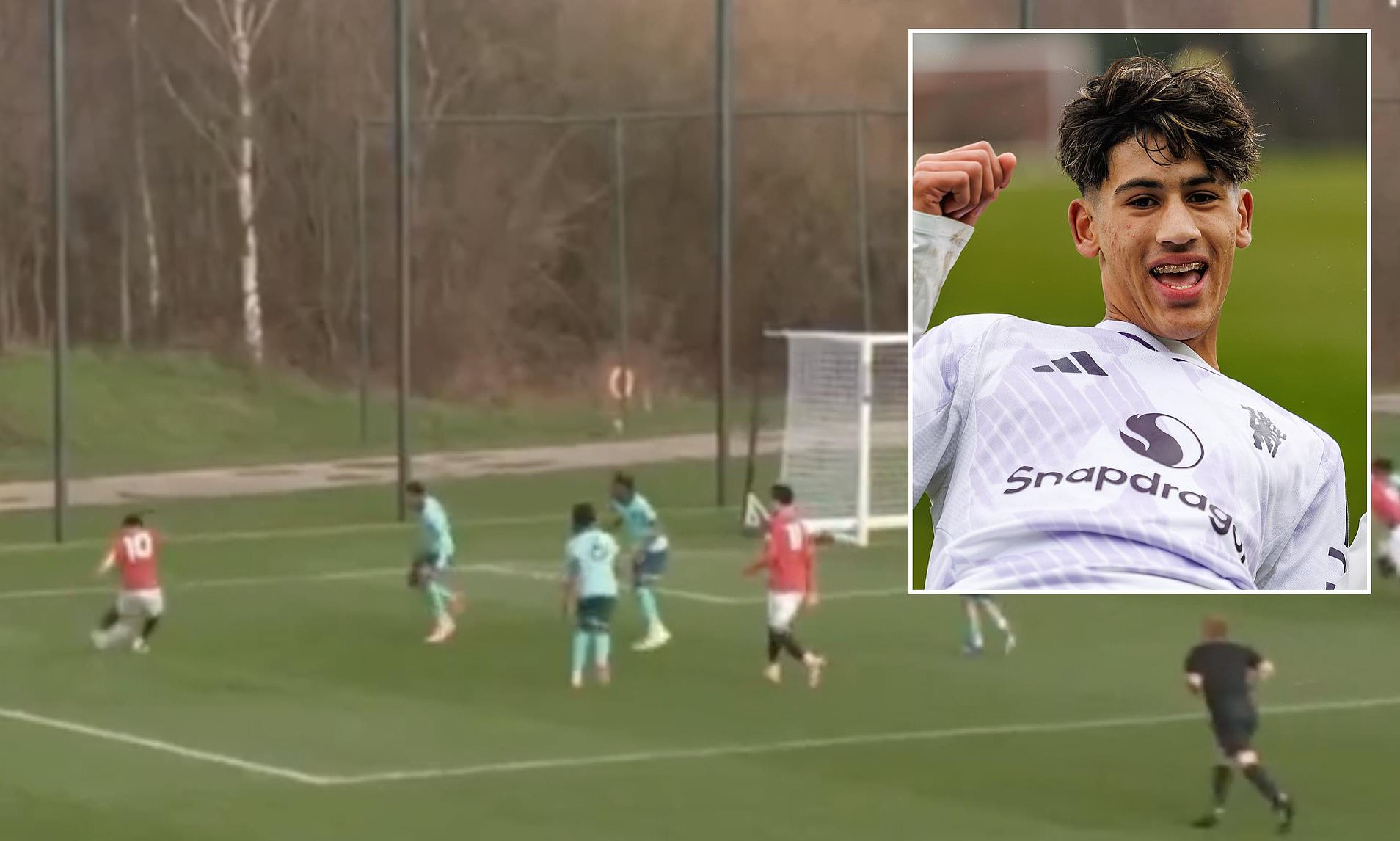 Man United's teen sensation JJ Gabriel scores a wonder goal for Red ...