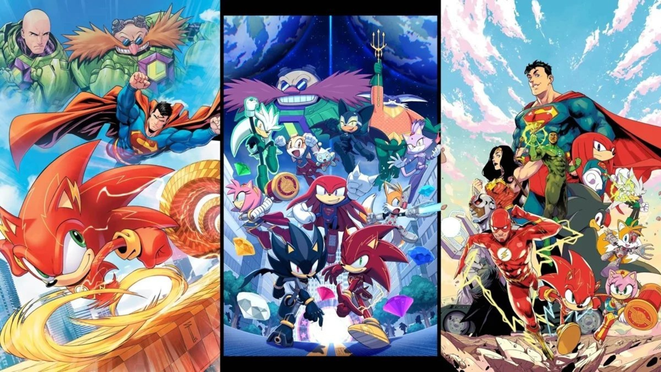 Sonic and DC heroes meet again in new 'DC x Sonic' series