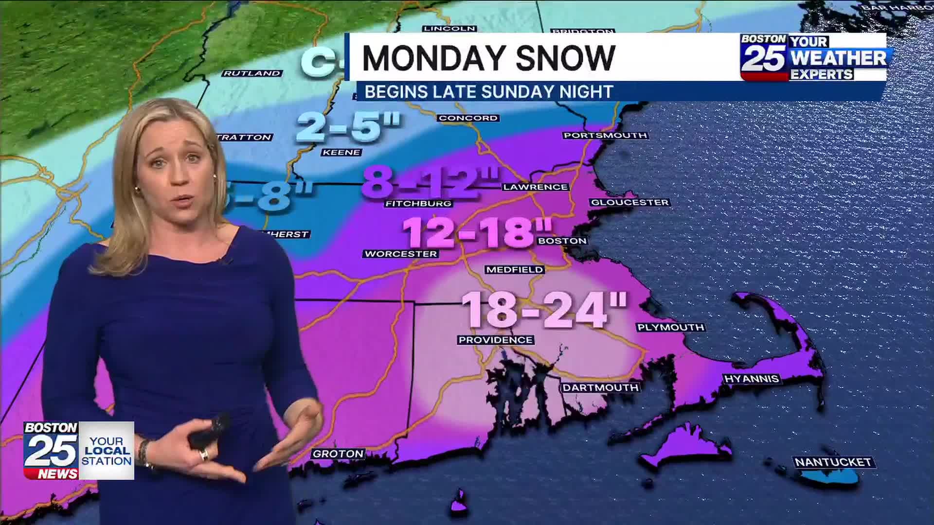 New snowfall map: Late Sunday-Monday nor’easter expected to bring heavy ...