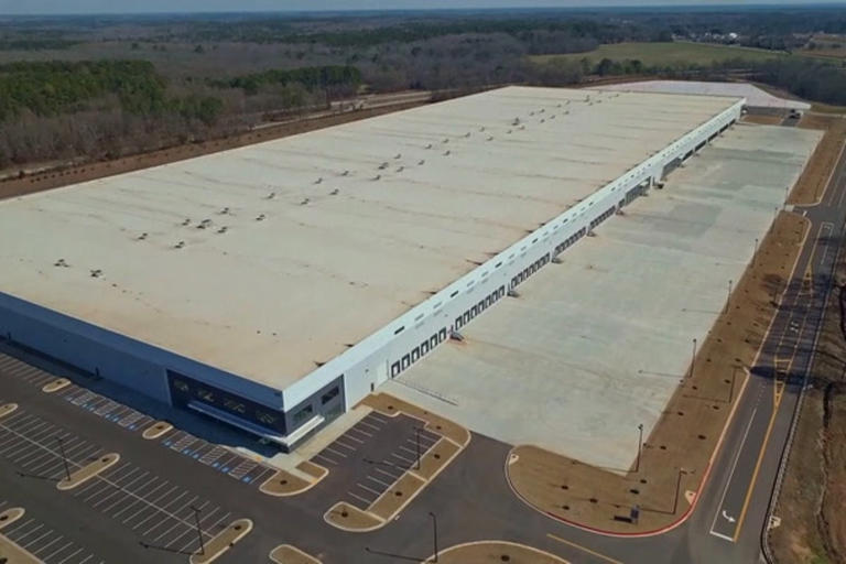 Aerial video shows new $128.6m ICE warehouse in Georgia