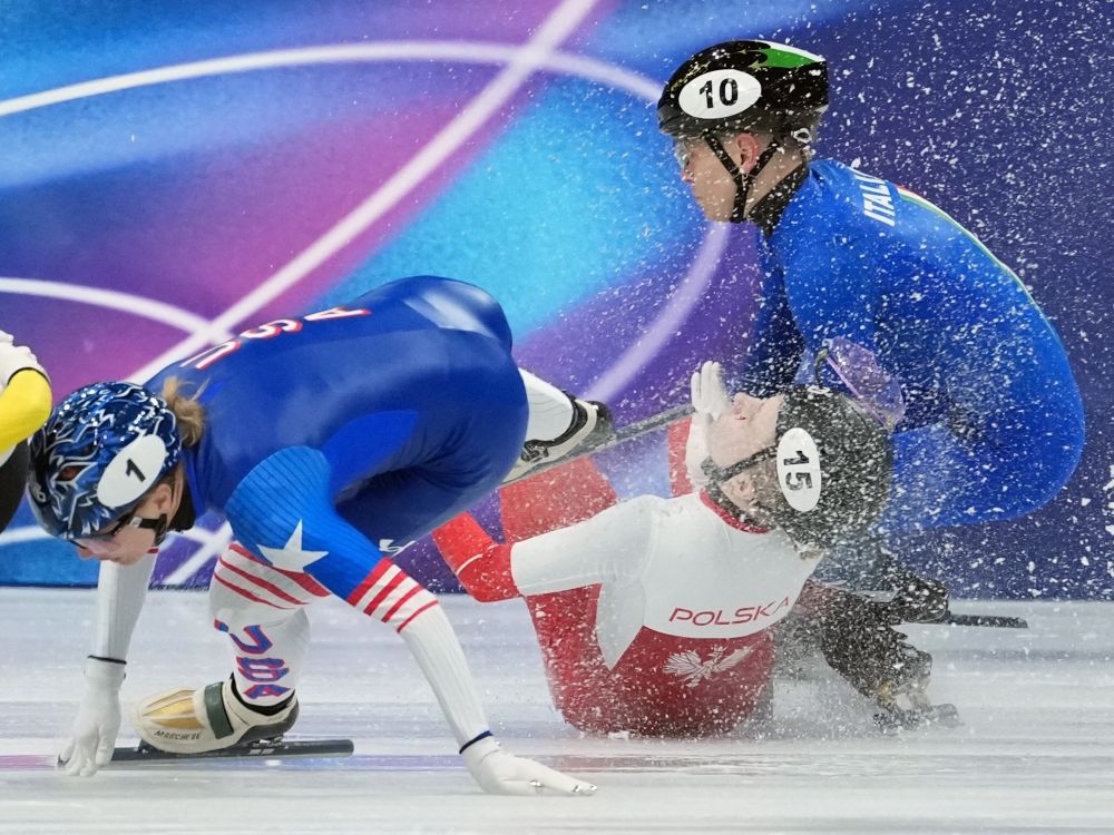 Polish Olympic speed skater gives update after taking blade to face in ...