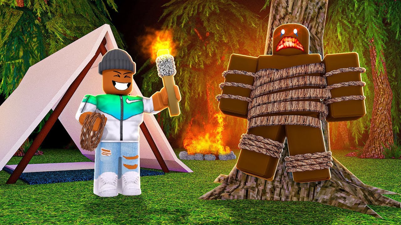 I captured the monster in Roblox (Camping part 13 - Stranded)
