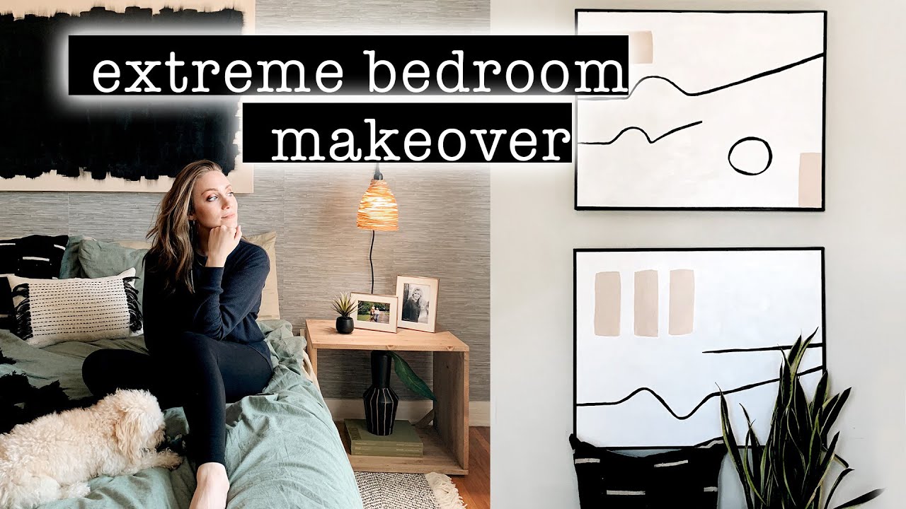 Extreme bedroom makeover transformation and room tour