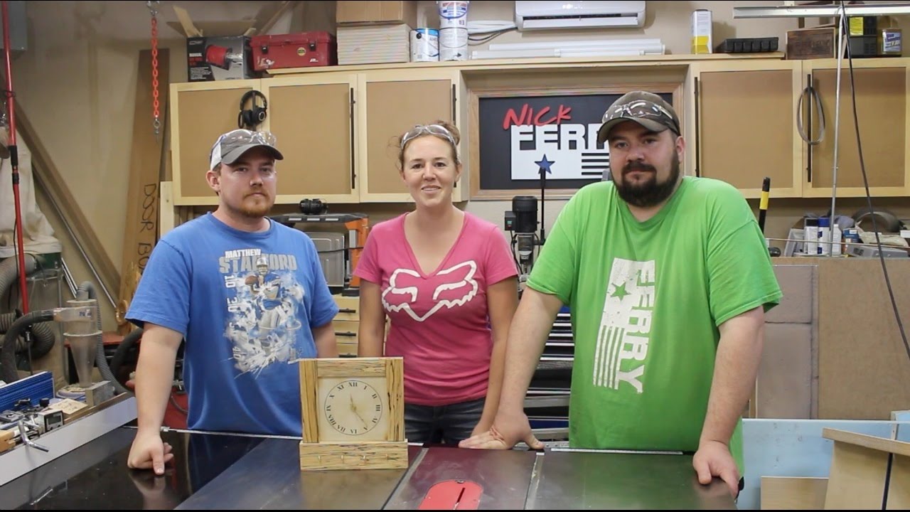 Three DIYers compete in an expert-level clock build-off