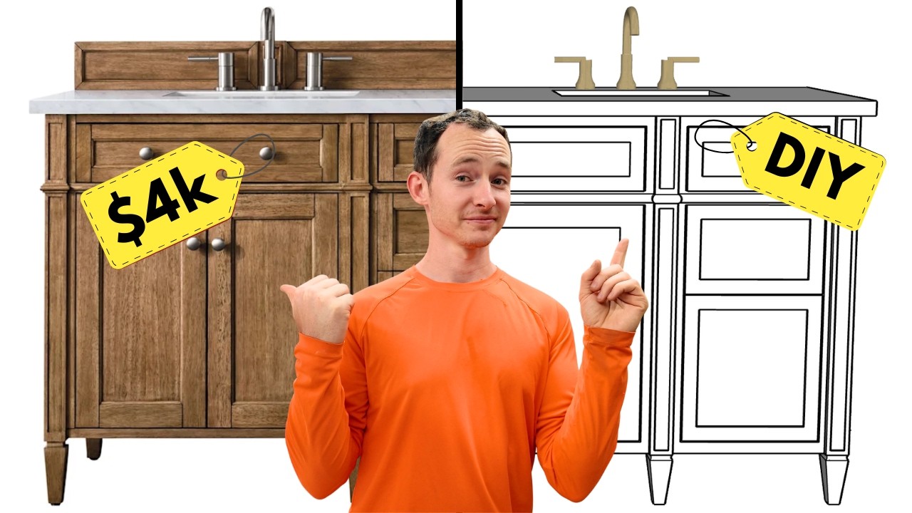 Build a custom double vanity on a budget with luxury results