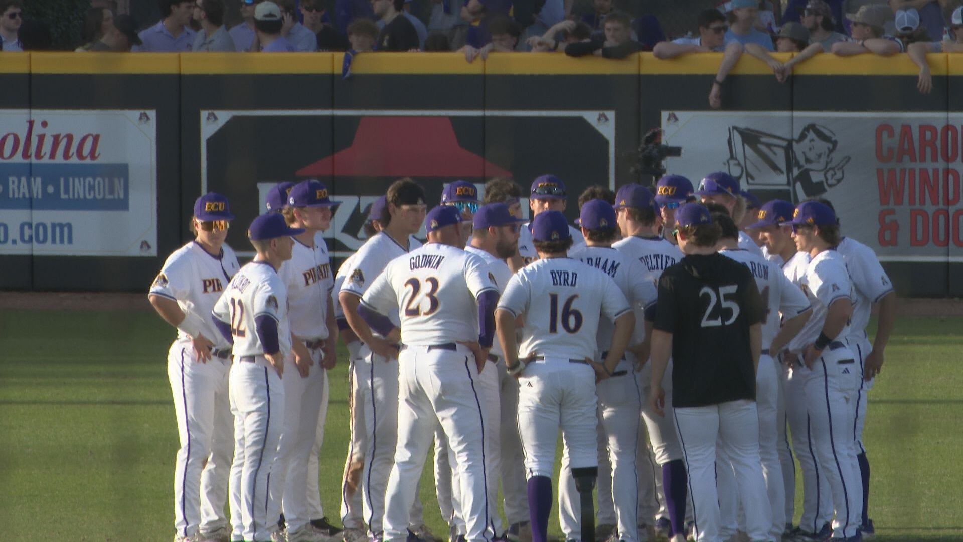 Pirates unable to hold on at home against No. 10 North Carolina