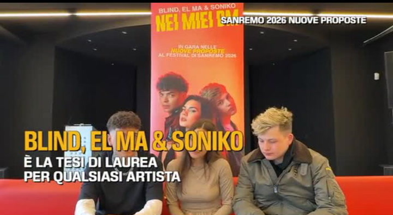 Sanremo, Blind, El Ma e Soniko: "È la tesi di laurea per ogni artista"