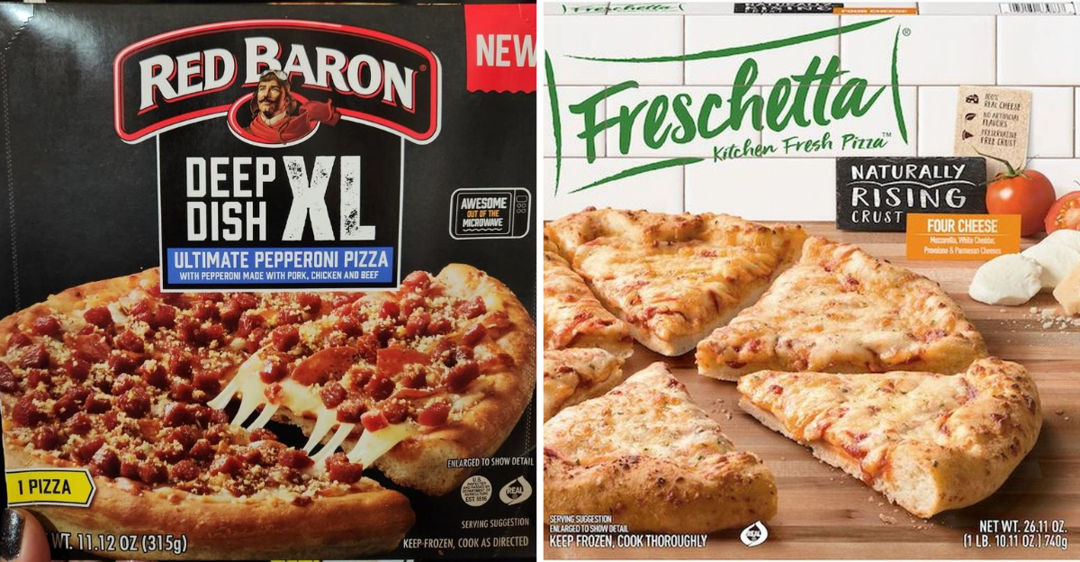 17 frozen pizza brands known for larger-than-average sizes