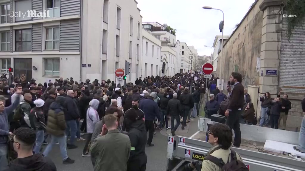 Thousands march in Lyon after French far-right activist was killed