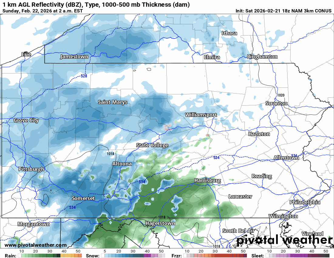 Final call snowfall forecast for Sunday's major snowstorm in parts of PA