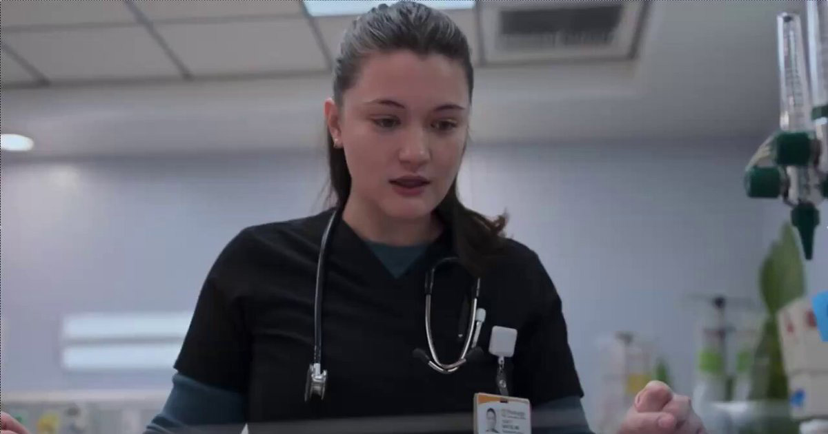 In Season 2 of The Pitt, Isa Briones’ Dr. Trinity Santos just delivered ...