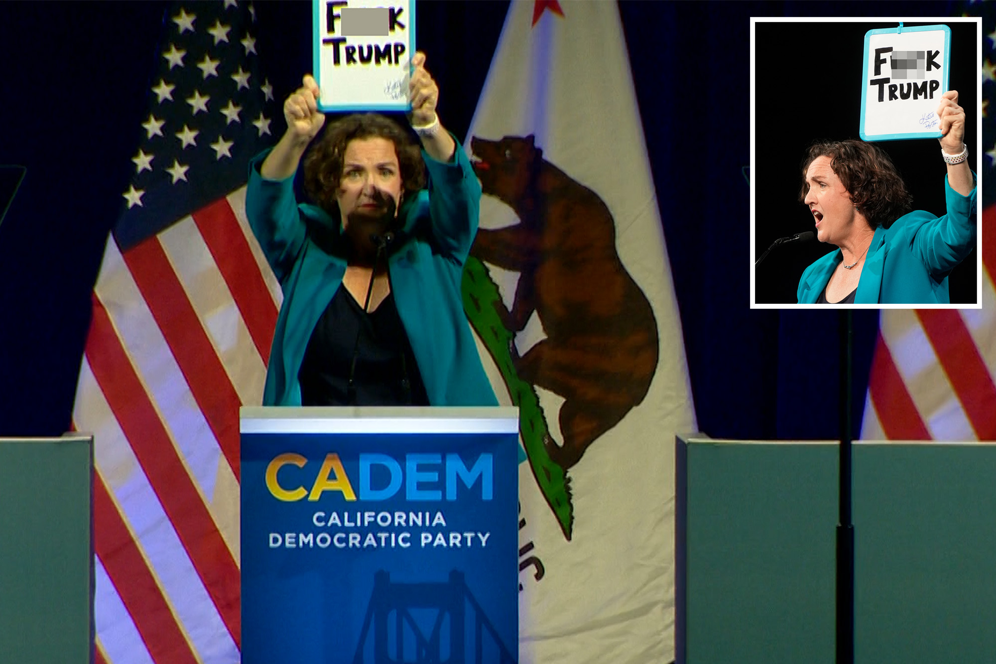 Katie Porter curses like a sailor in tiresome anti-Trump Democratic ...