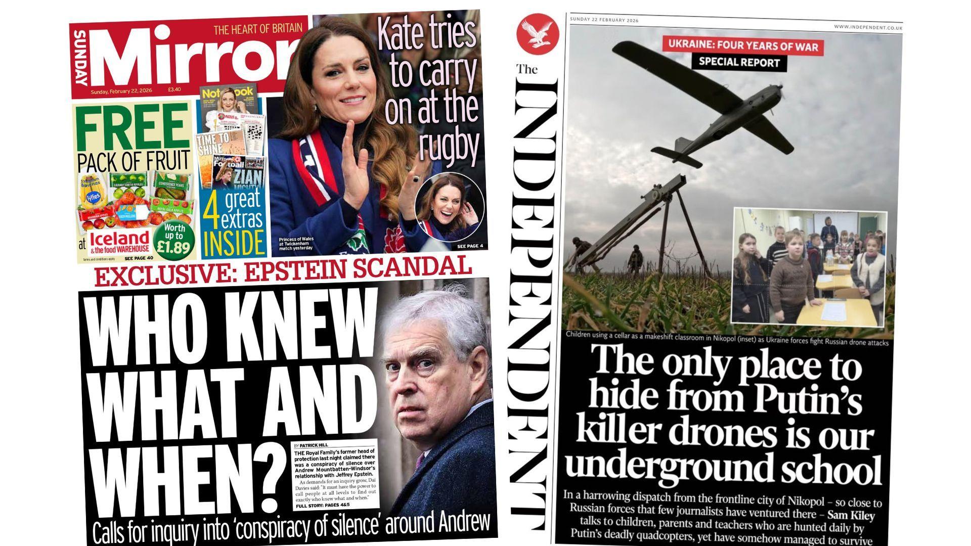 Andrew inquiry calls and hiding from Putin's killer drones