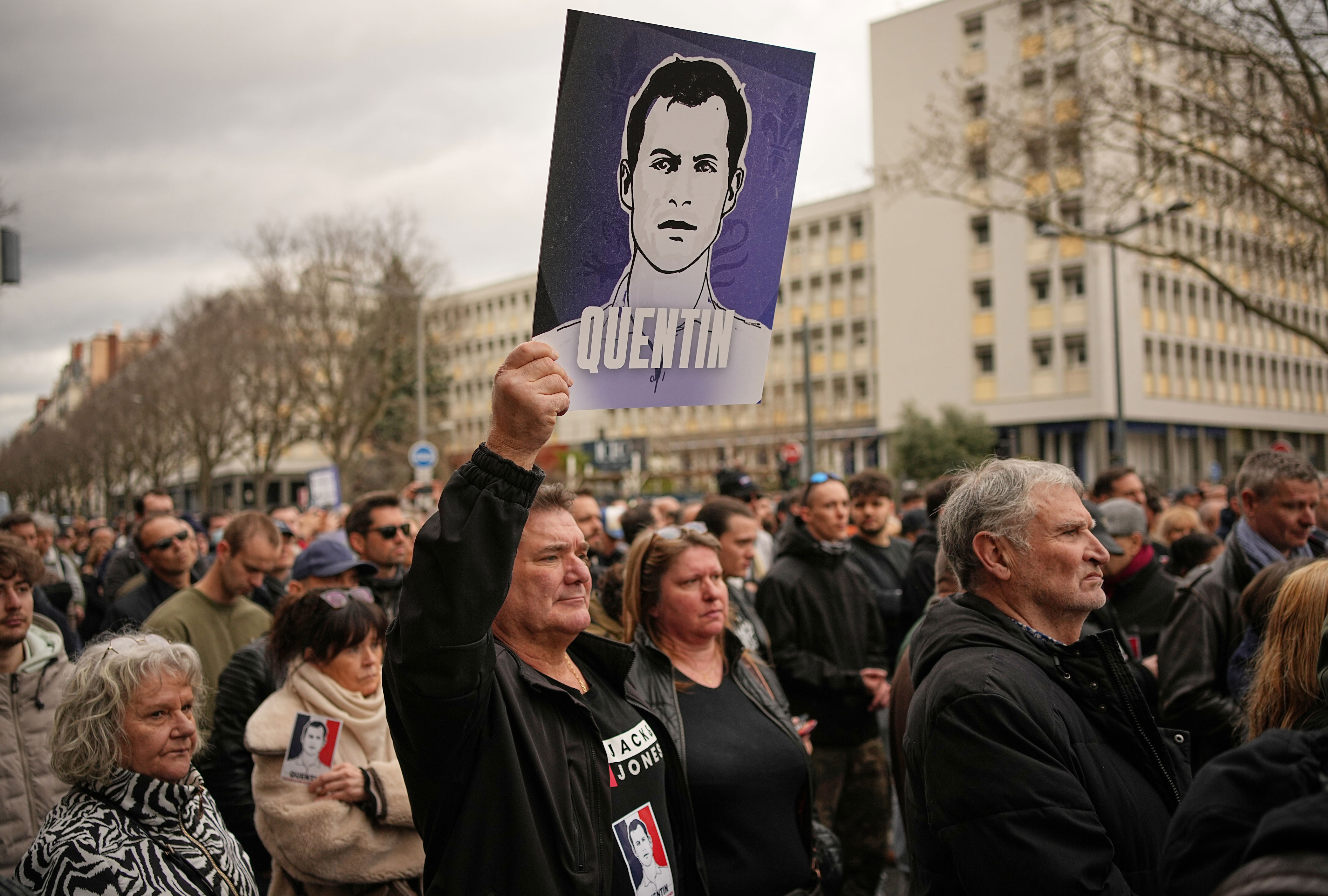 Hundreds march in Lyon in protest over activist’s killing as Macron ...