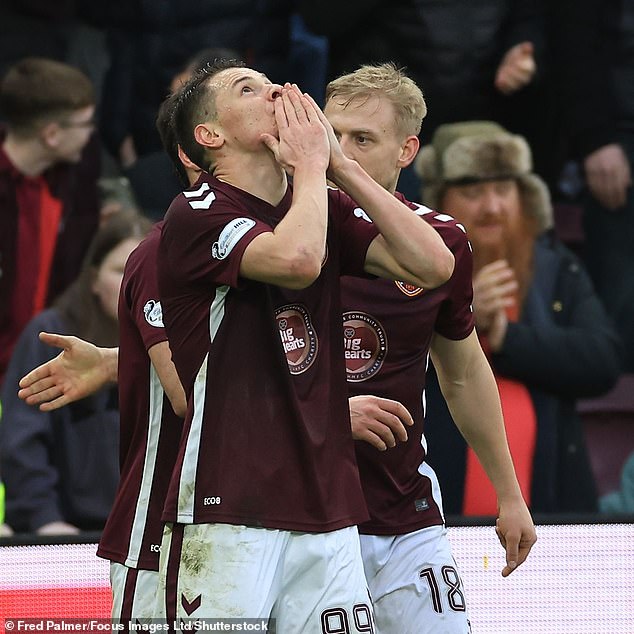 Hearts 1-0 Falkirk: Chesnokov's first-ever goal for hosts boosts ...