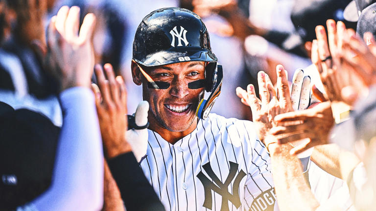All rise! Yankees star Aaron Judge hits 2 home runs in spring training ...