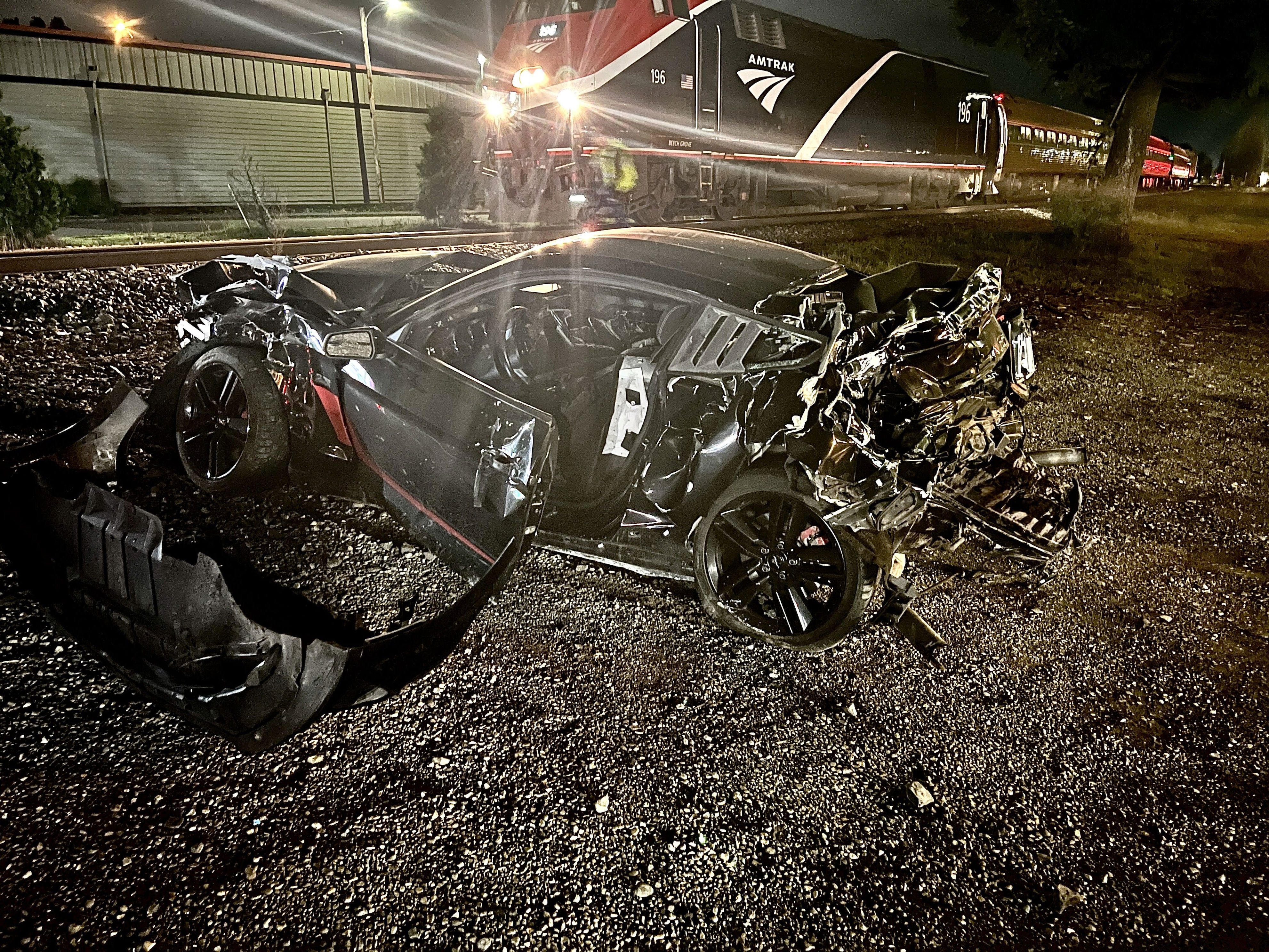 Train hits car on tracks in Milwaukie; no injuries reported
