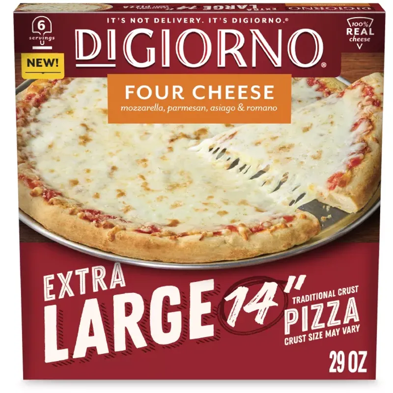 17 frozen pizza brands known for larger-than-average sizes