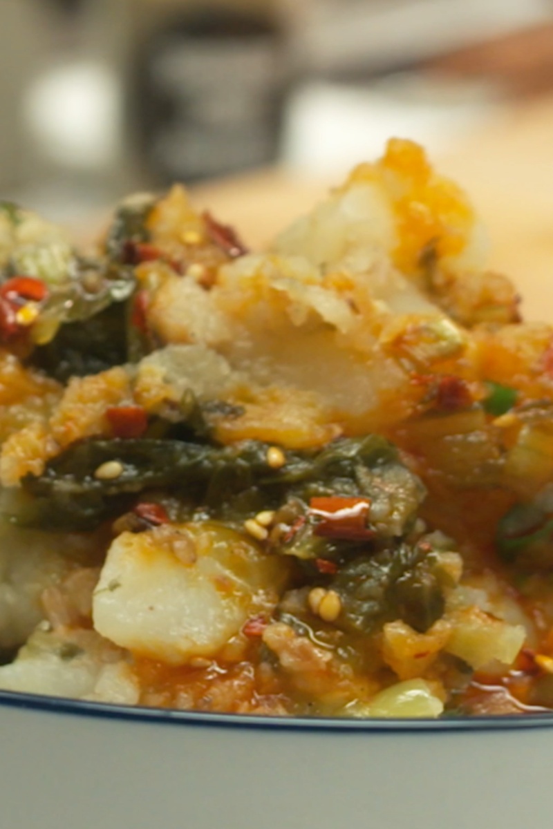Spicy Szechuan mashed potatoes