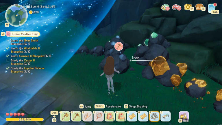 How to get iron in Starsand Island
