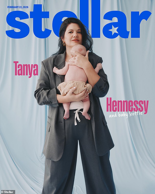 Tanya Hennessy reveals her joy at becoming a first-time mother at 40