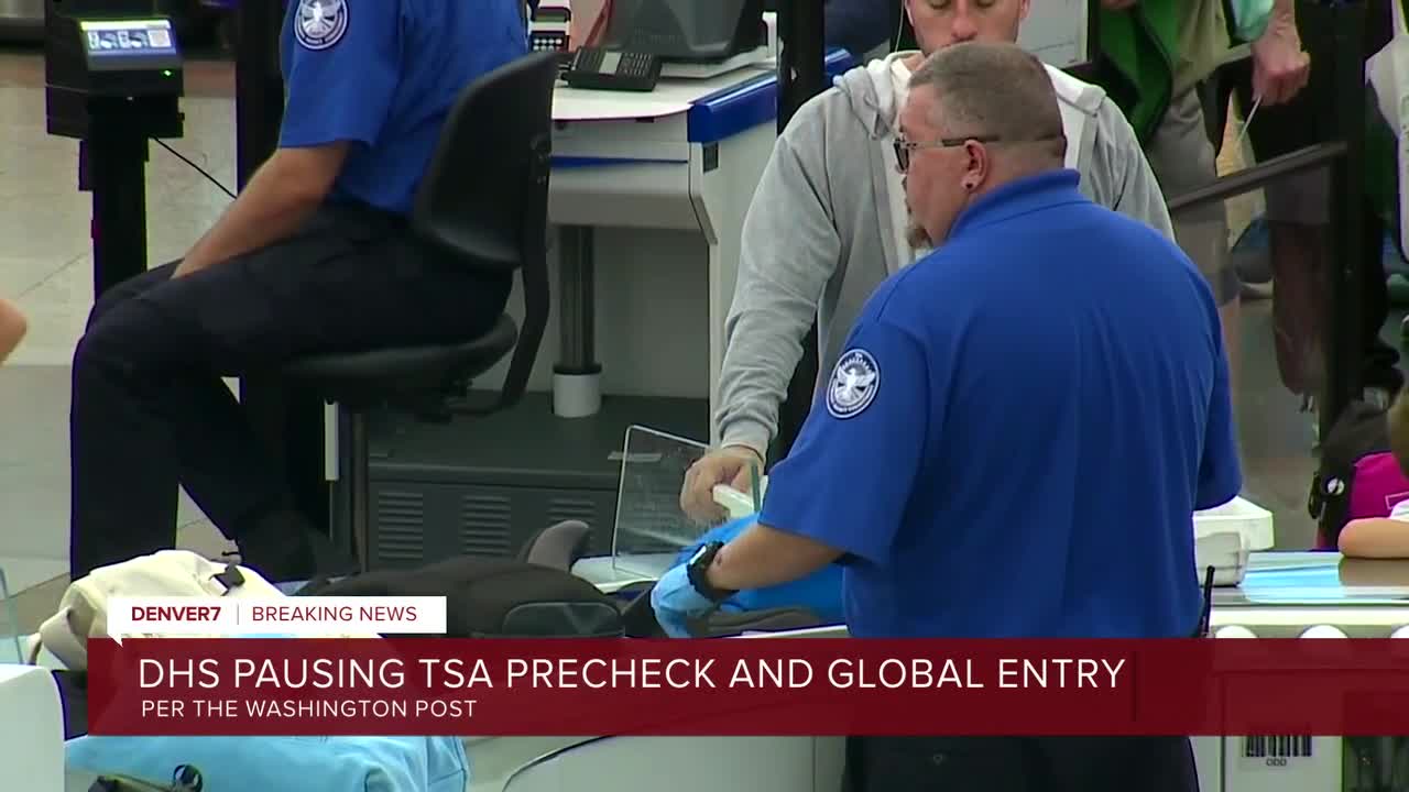 Homeland Security suspends TSA PreCheck, Global Entry airport security ...