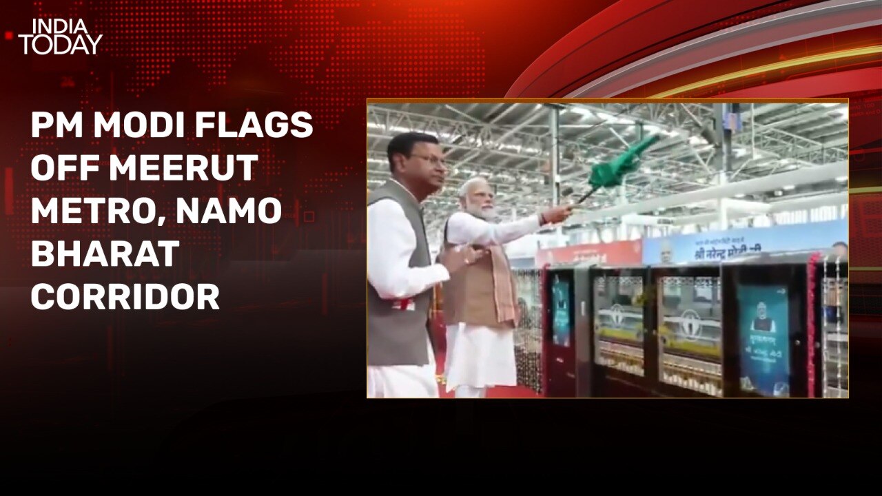 Video: PM Modi flags off Meerut metro, entire Namo Bharat corridor