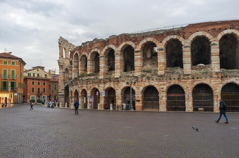 Inside the ancient arena hosting the 2026 Winter Olympics closing ceremony