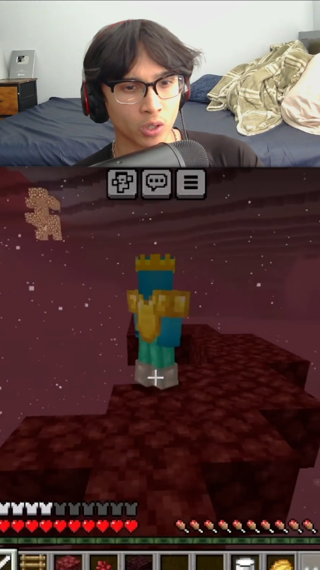 Can a Minecraft player survive this high fall?