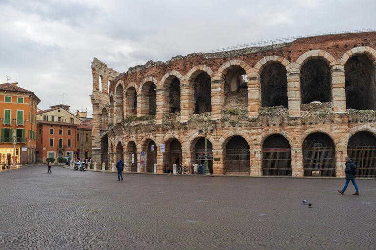 Inside the ancient arena hosting the 2026 Winter Olympics closing ceremony