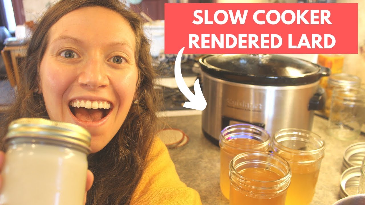 Make homemade lard easily using a simple crock pot method