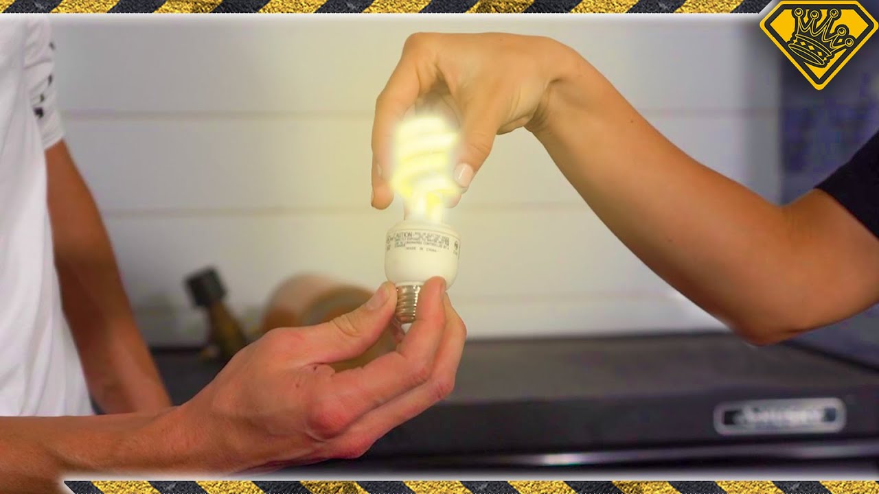 Powering a lightbulb with your hand