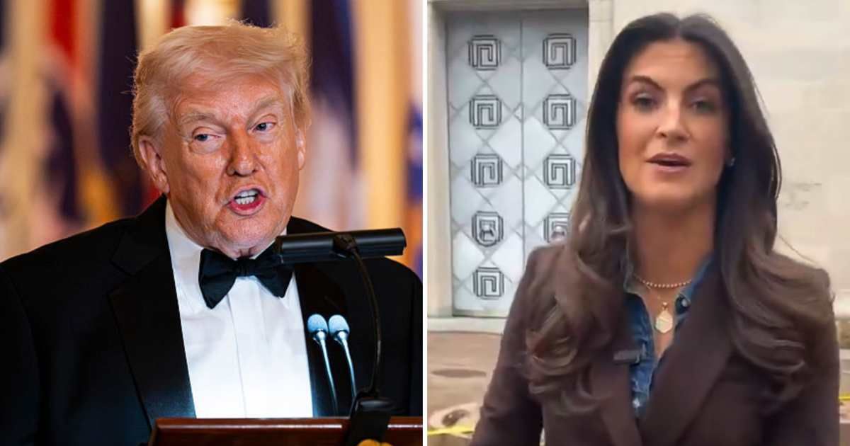 Trump posts video of CNN's Kaitlan Collins claiming DOJ banner shows ...