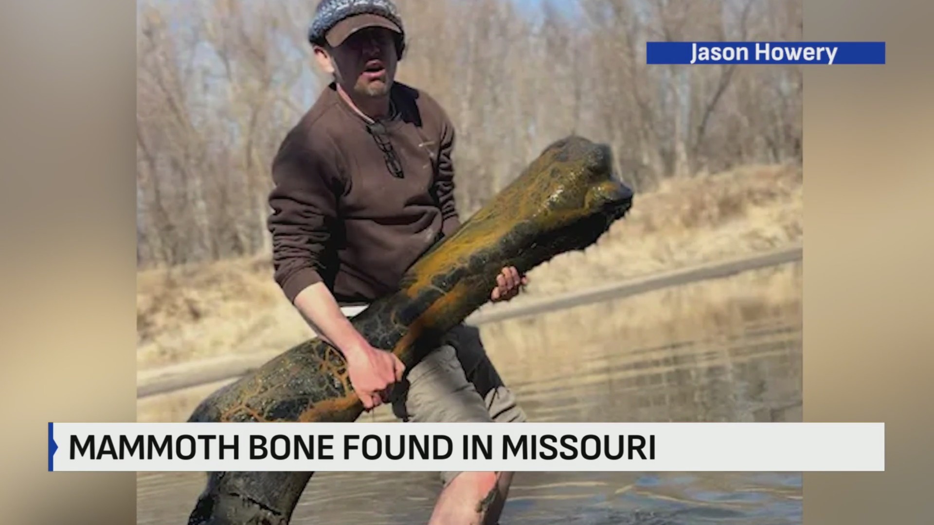 Mammoth bone found in northwest Missouri