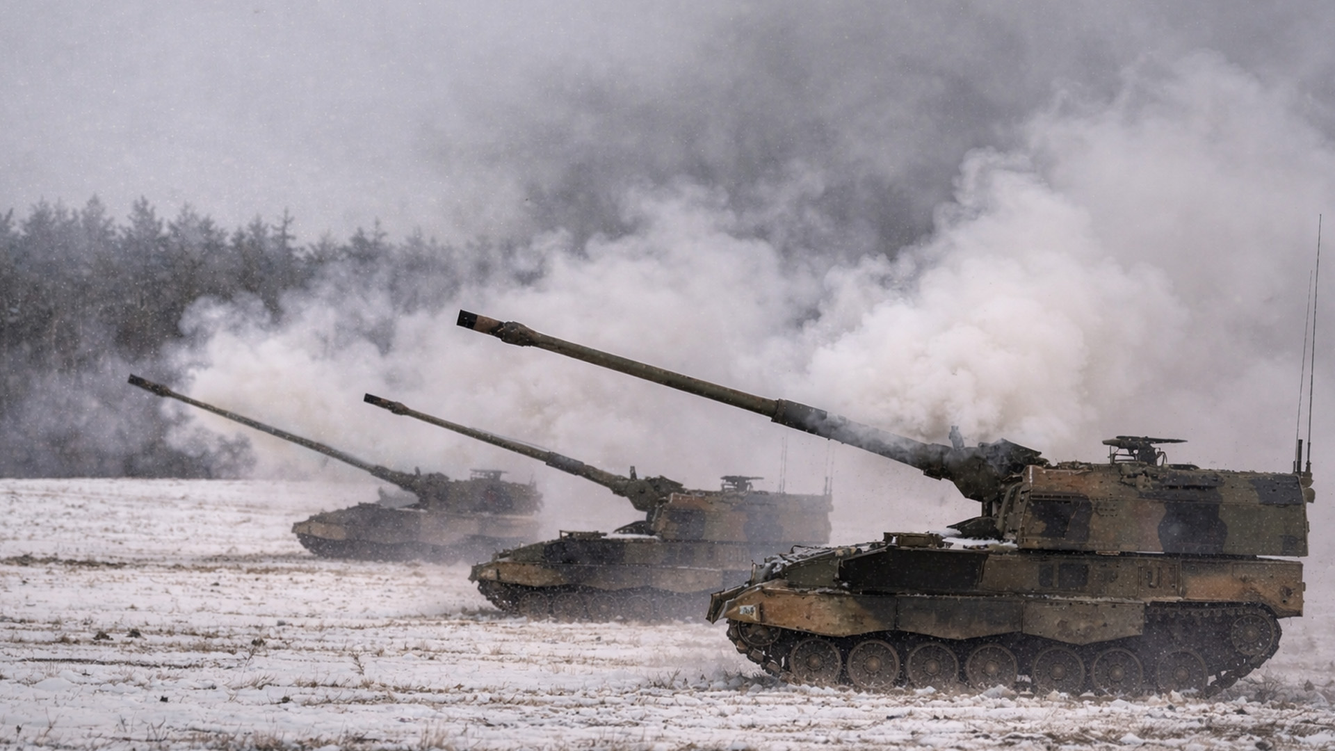 Live fire drills by Italian artillery at Dynamic Front