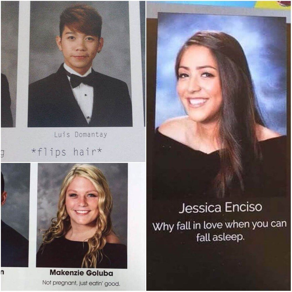 Funny high-school seniors who left their mark with savage yearbook quotes