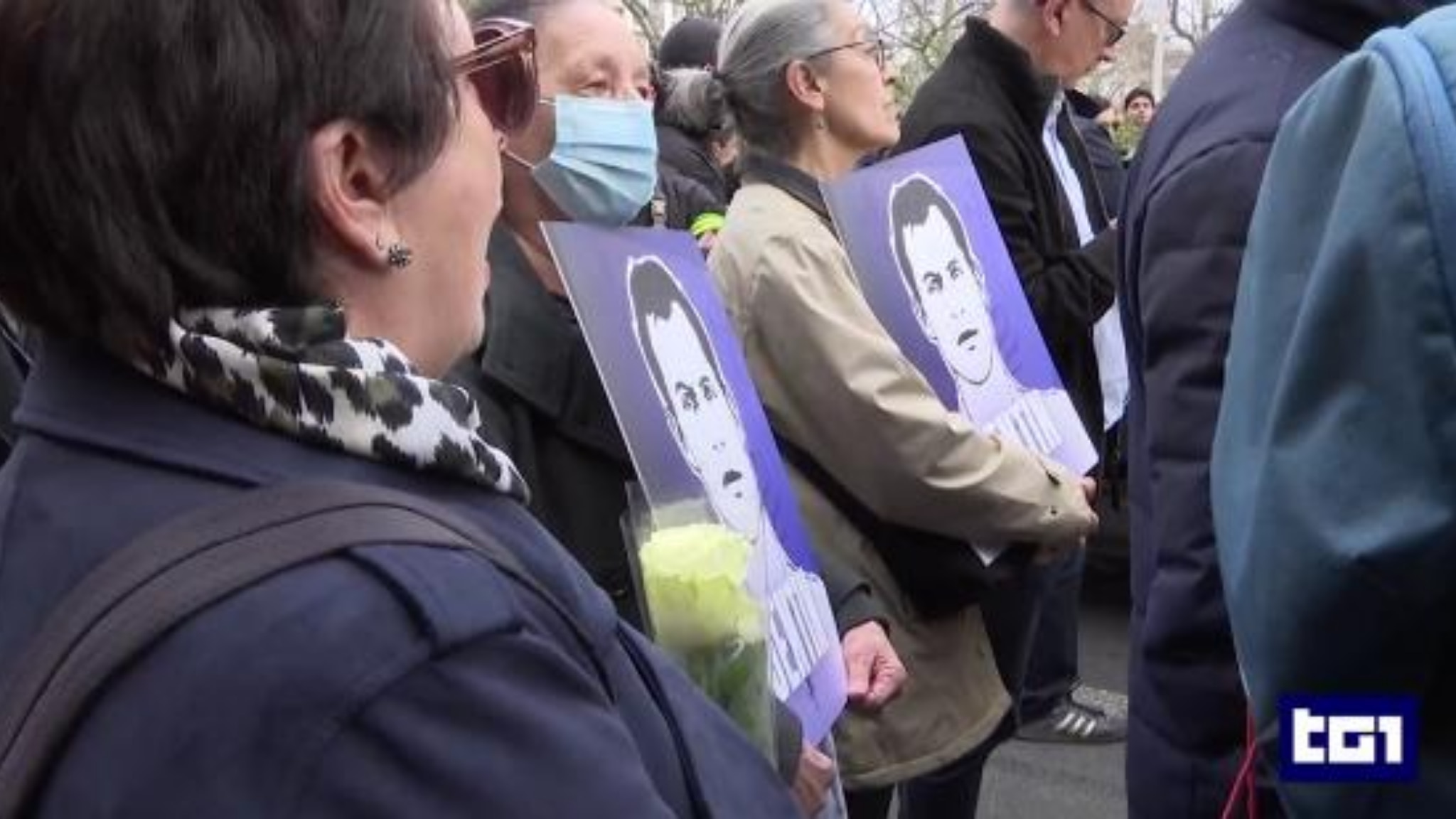 Corteo per Quentin Deranque sul posto del linciaggio, "Adieu camarade"