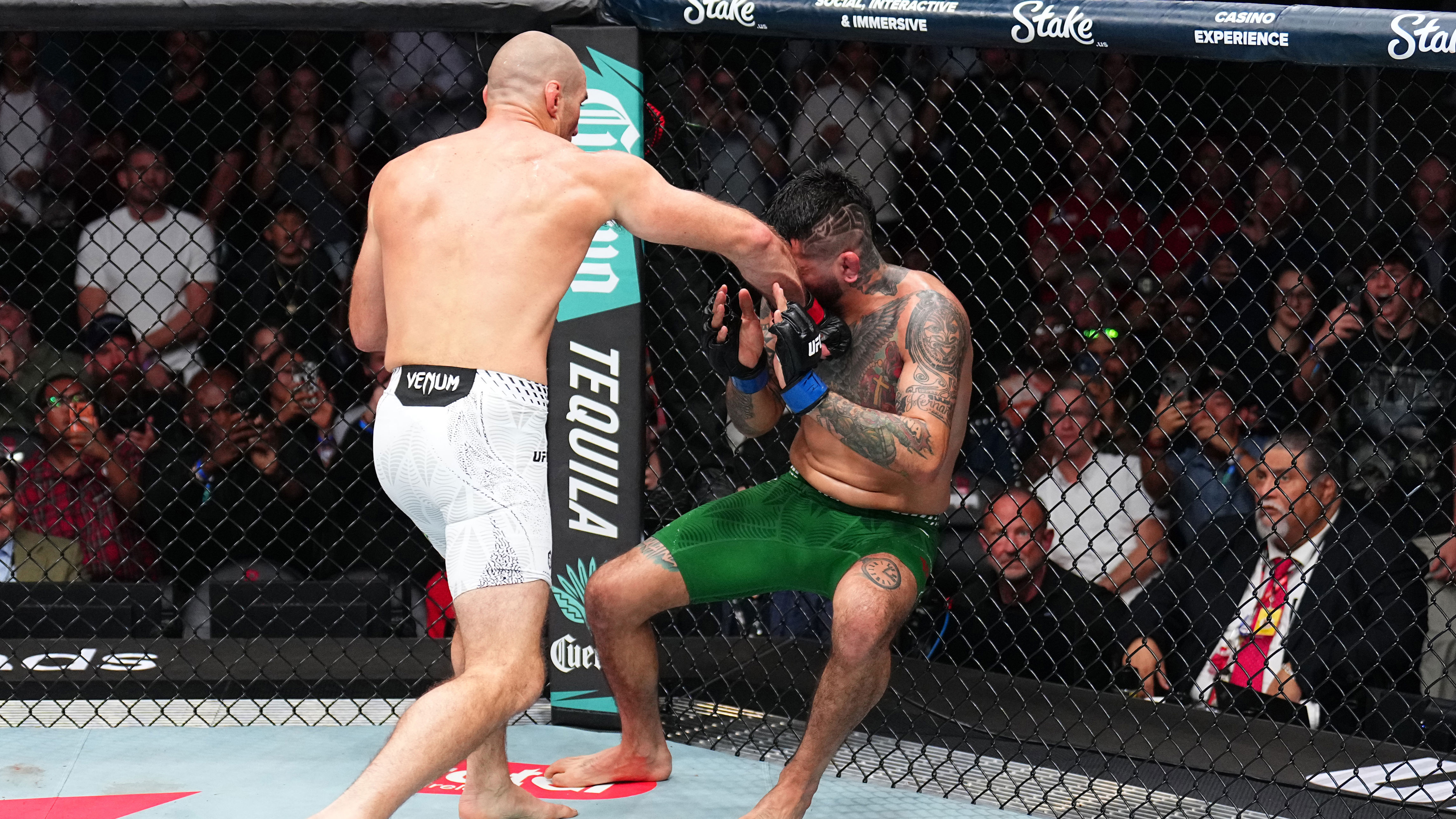 Polarising UFC villain brutalises rival in vintage return